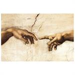 Tableau La Création d'Adam-Détail Michelangelo Buonarroti 60x90cm