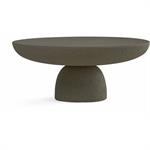 Table ronde en béton ciré anthracite 70 x 33 cm Olo - Mogg