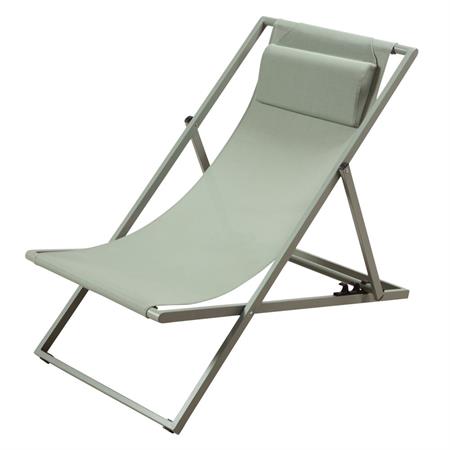 Chilienne en métal et toile plastifiée vert kaki Maisons du monde